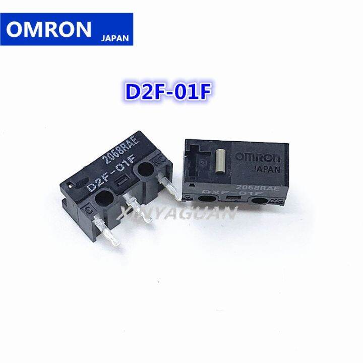 Free Shipping 2pcs JAPAN OMRON Mouse Micro Switch D2F-01F Mouse Button Suitable for Steelseries ...
