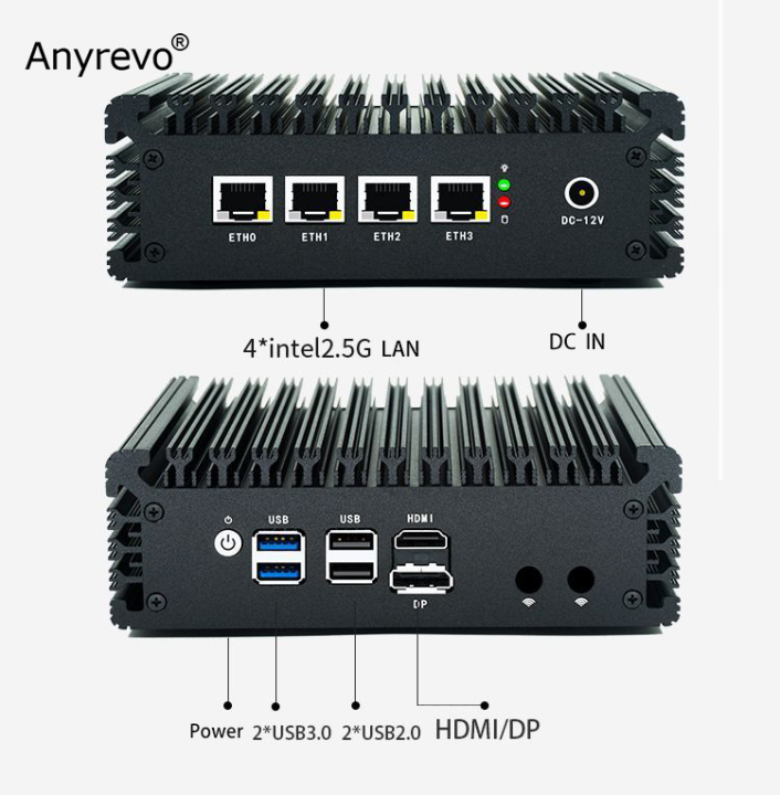 Cheap pfSense Firewall Soft Router N100 4xIntel i226 2.5G LAN DDR5 NVMe ...