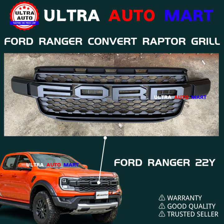 FORD RANGER XLT XLT PLUS 2022 2023 CONVERT RAPTOR TRUCK GRILL LED T9 ...