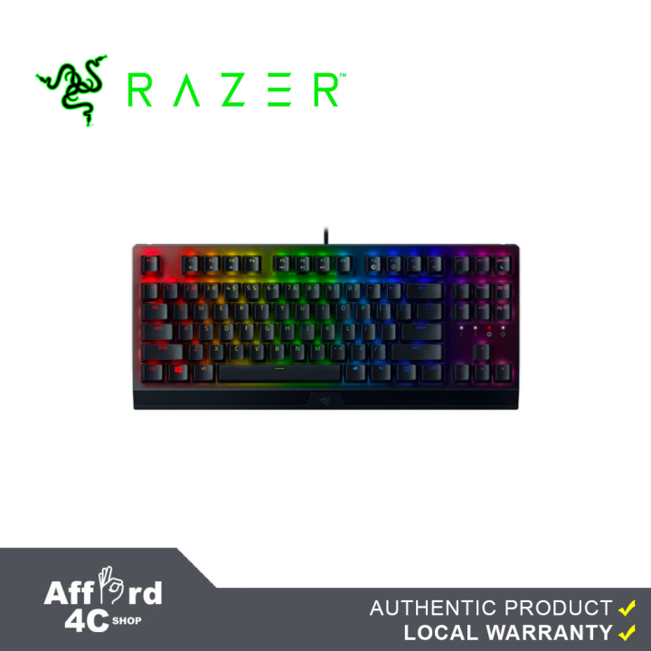 Razer Blackwidow Chroma V3 TKL Compact Mechanical Keyboard [Green] RZ03 ...