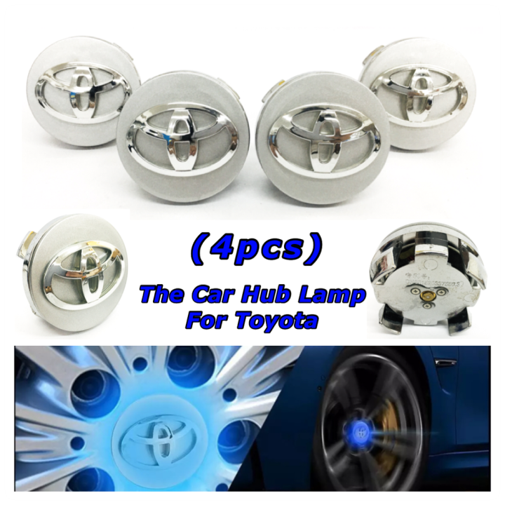 OC Toyota Floating LED Caps Hub Wheel Light Center Accessory Cover ...