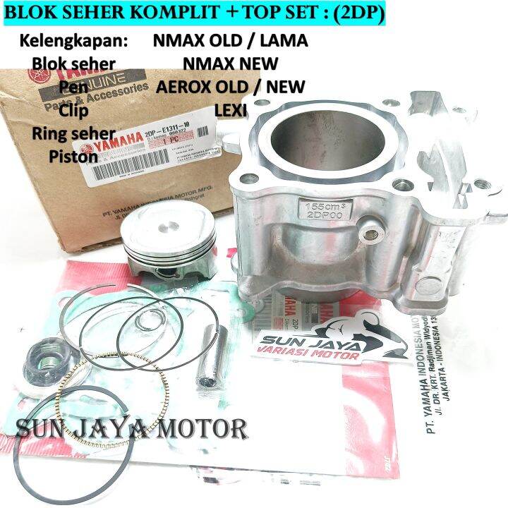 BLOK SEHER NMAX SET KOMPLIT RING PISTON SEHER SET NMAX - AEROX - LEXI 2DP | Lazada Indonesia