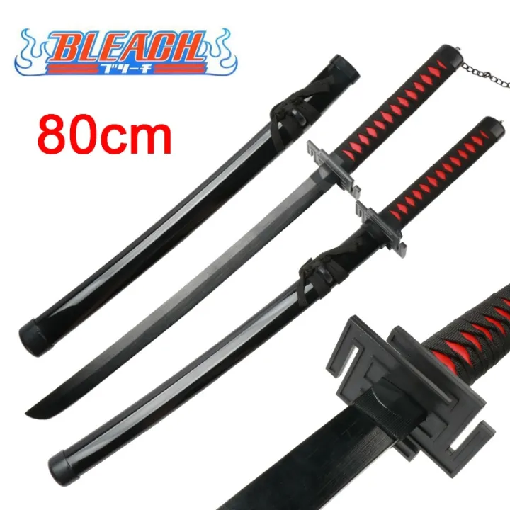80cm Anime Swords Kids Youth Toy Cosplay Katana BLEACH Ichigo Kurosaki ...