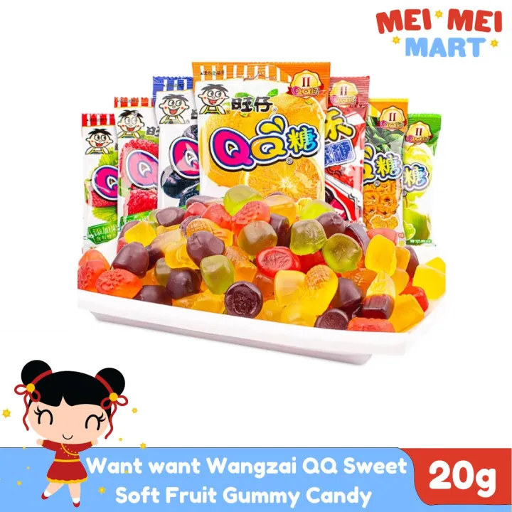 Want want Wangzai QQ Sweet Soft Fruit Gummy Candy 20g | Lazada PH