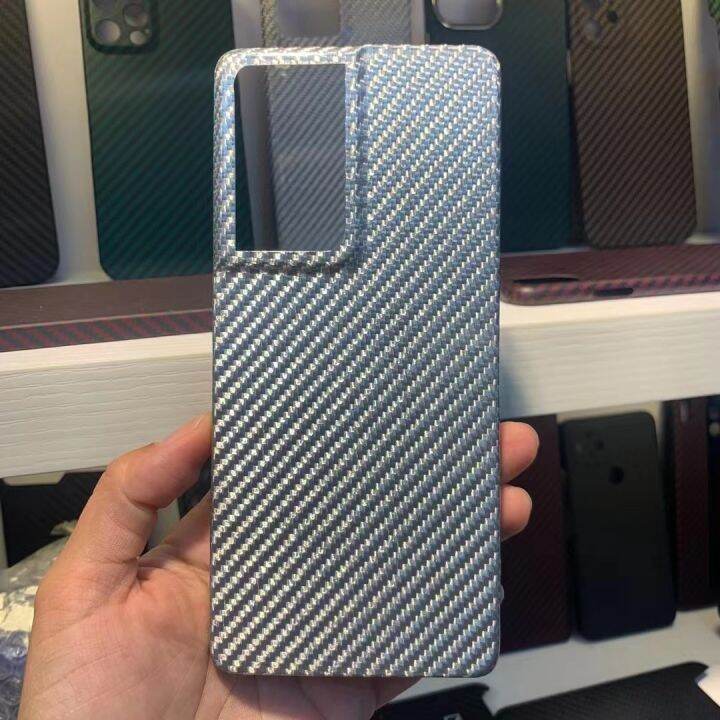 Real Carbon Fiber Case For Samsung Galaxy S21 Ultra Ultra-Thin Aramid ...