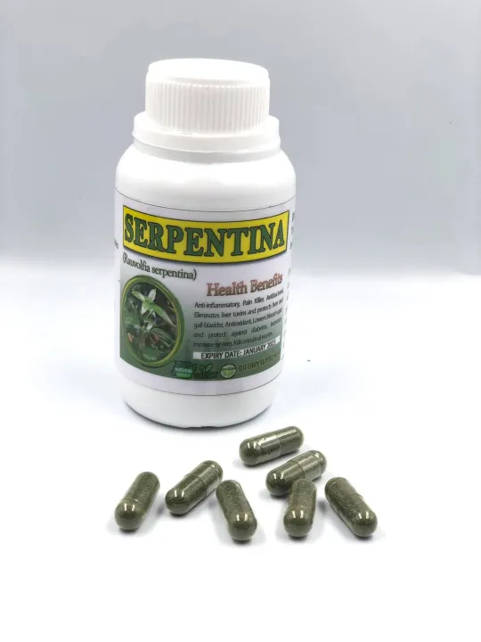SERPENTINA CAPSULES ( Rauvolfia serpentina) 500mg 100's | Lazada PH
