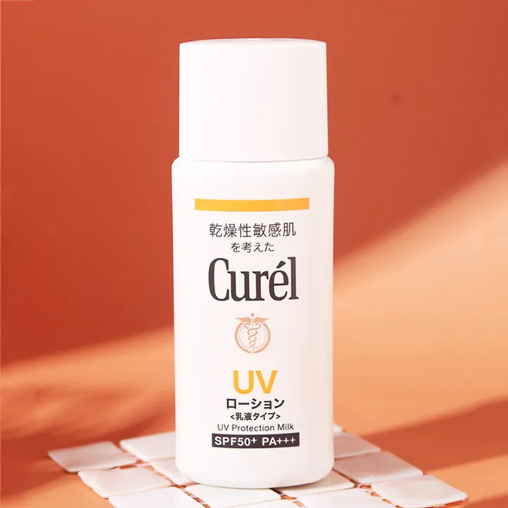 Curel UV Protection Milk Ah SPF 50+ PA+++ 60ml โลชั่นน้ำนมกันแดด สำหรับ ...