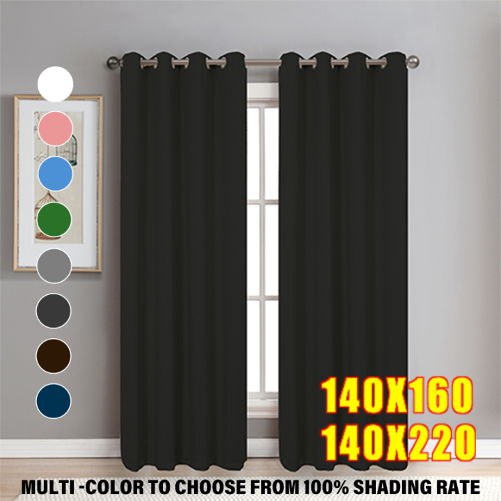 1 Piece Plain Curtain with Ring Holes Curtains for Windows Curtains Set ...