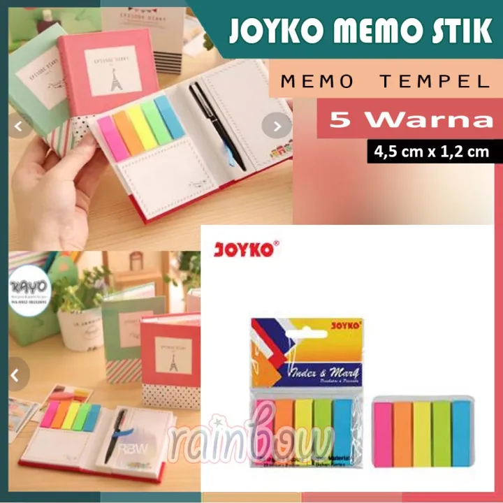 Memo Stick Kertas Tempel Joyko IM 45 Index Dan Mark Penanda Pembatas ...