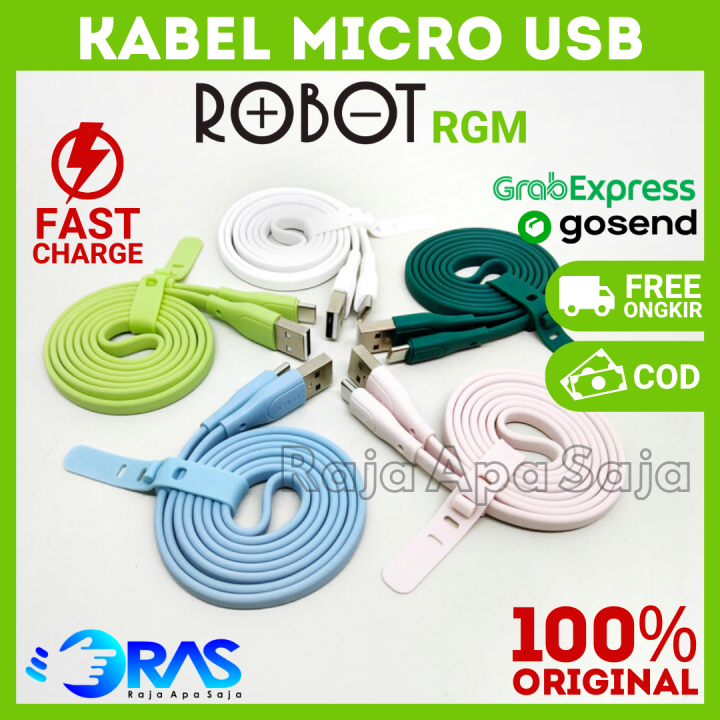 KABEL DATA ROBOT RGM100 MICRO USB - Kabel Charger | Kabel Casan | Data ...