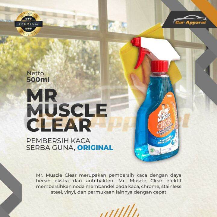 Cairan Pengkilap Kaca Mr. Muscle Clear Spray 500ml Pembersih Kaca ...