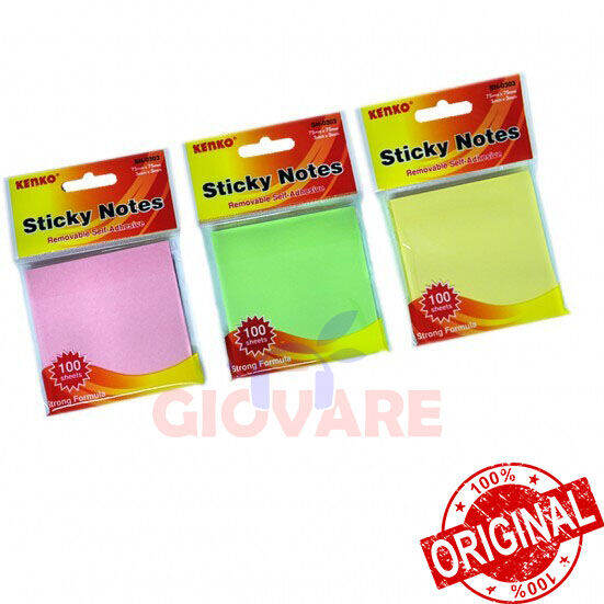 Sticky Note KENKO SN-0303 | MEMO STICK NOTES ORIGINAL | GIOVARE ...