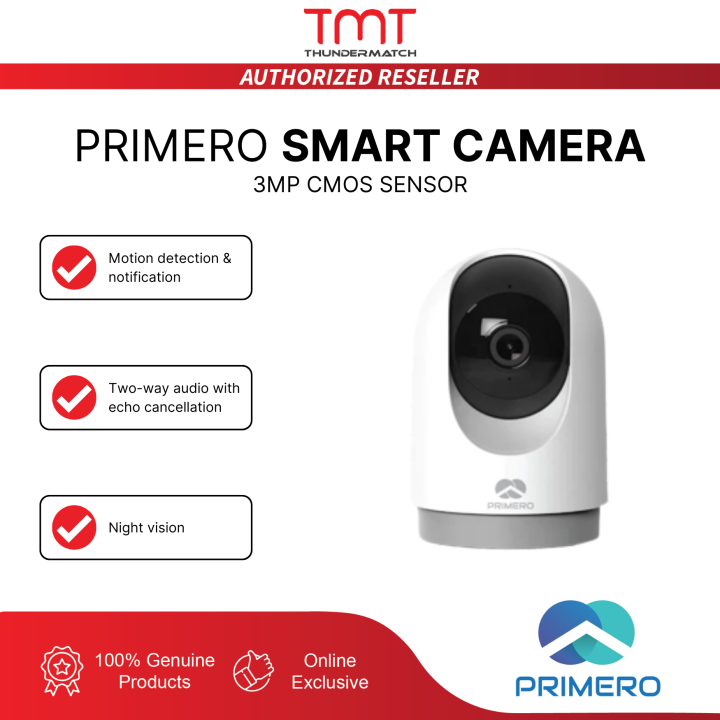 [FREE SanDisk microSD ] TMT Primero Smart Camera 3MP / 2K / WiFi Camera / Motion detection ...