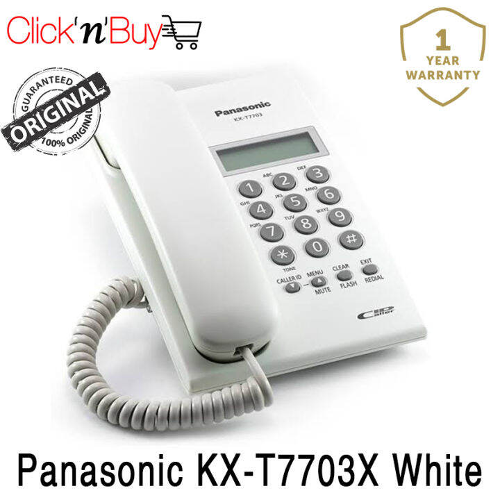 Panasonic KX-T7703X Telephone Corded. Also known as KX-T7703. LCD ...