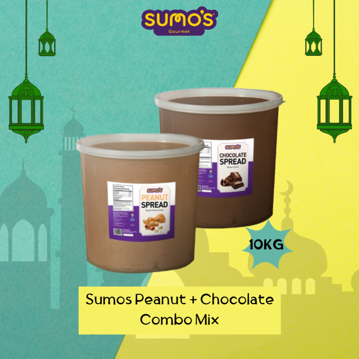 Sumo's Peanut Spread + Chocolate Spread Combo Mix 10Kg Halal | Lazada