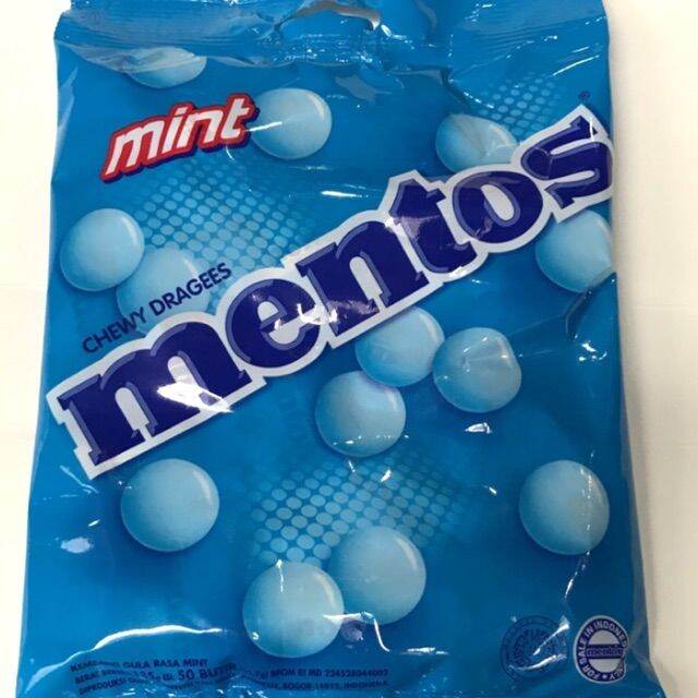 PERMEN MENTOS MINT 135gr 135 gr 1 bungkus isi 50 pcs butir - chewy ...