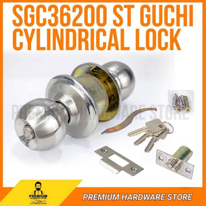 ST GUCHI Heavy Duty Cylindrical Lock SGCD-36200 Stainless Steel SUS304 ...