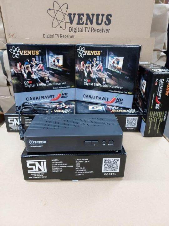 Set Top Box Venus Cabe Rawit Postel Set Top Box TV Digital DVB T2 STB ...