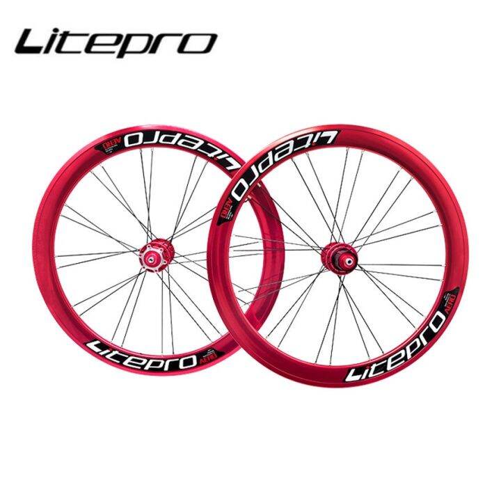 ~ Litepro AERO 11 Speed Wheelset S42 Folding Bike 20 Inch 406 451 V ...