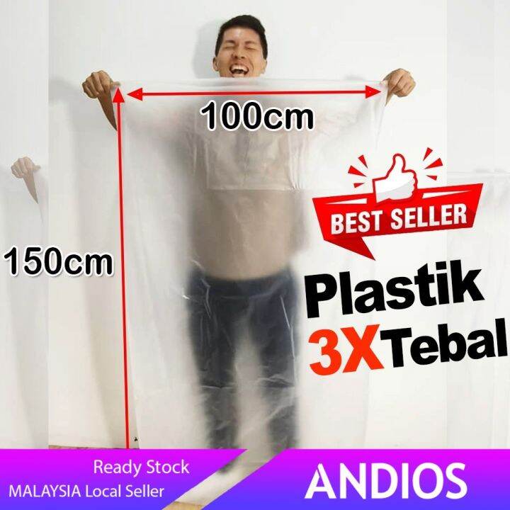 Beg Plastik Besar Heavy Duty Clear Big Plastic Bag Large Thick Laundry ...