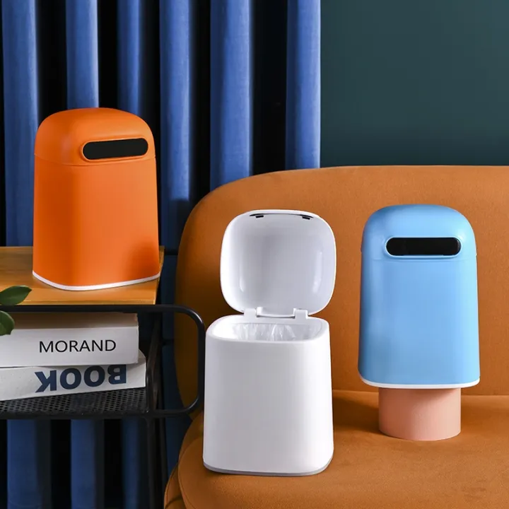 Light Luxury Style Flip Top Mini Garbage Storage Bucket Household ...