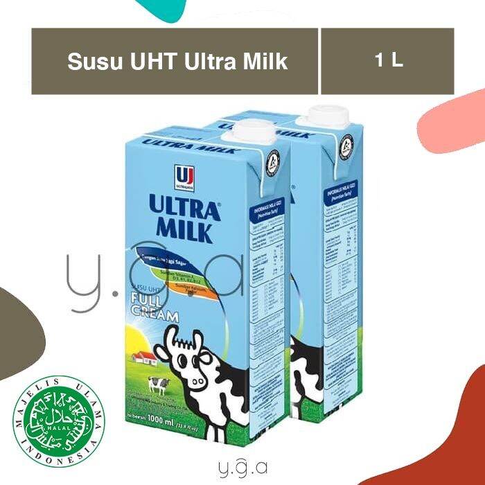 Ultra Milk UHT Full Cream 1L / Susu Ultra UHT 1L | Lazada Indonesia