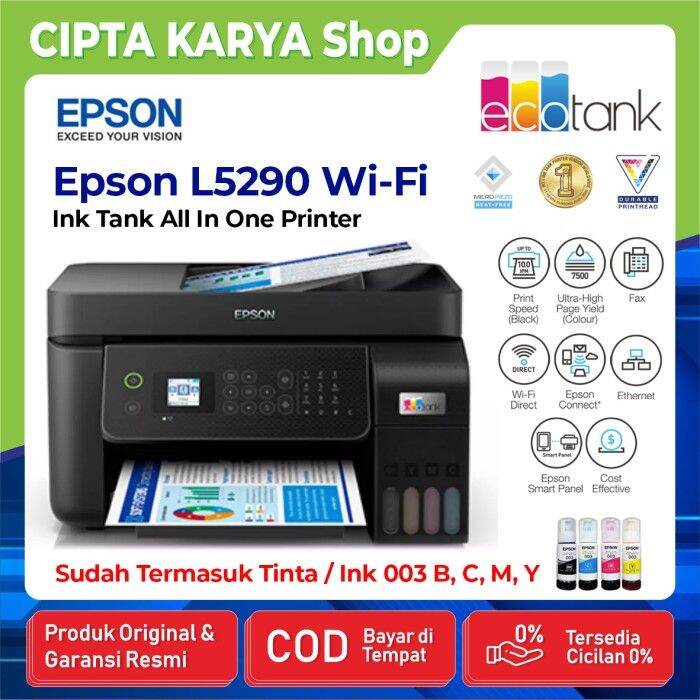 Epson L5290 WiFi All In One Ink Tank Printer with ADF | Lazada Indonesia