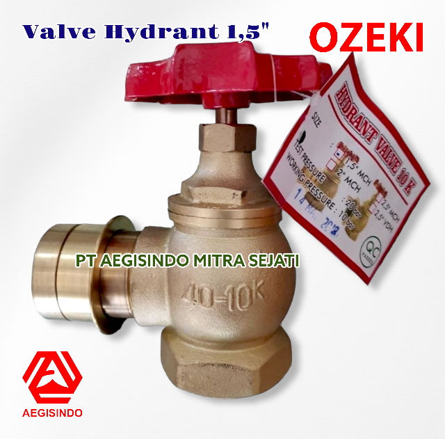 Valve Hydrant 1.5 inch Coupling Machino Kran Pemadam Full Kuningan | Lazada Indonesia