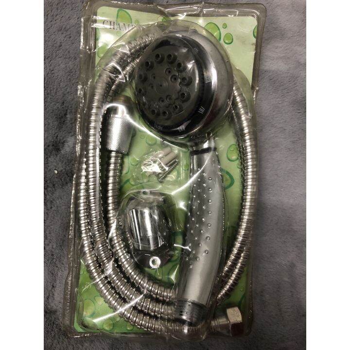 CHAMPION HAND SHOWER WHIT HOSE SET Shower head with Tox and screw ...