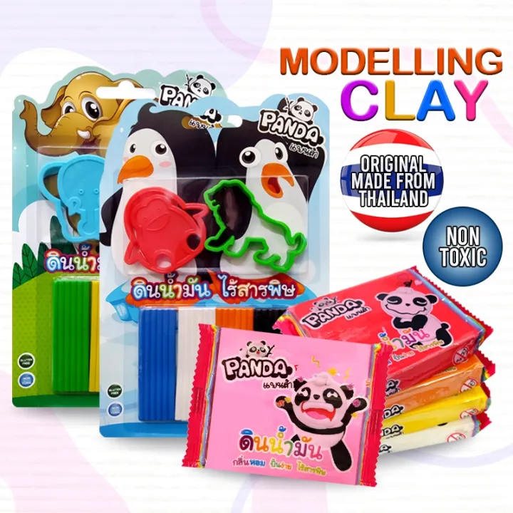 VC Art Thailand Panda Modelling Clay Art Craft Non Toxic Clay Art ...