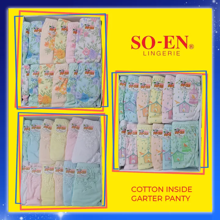 6pcs Original SOEN Inside Garter Panty | Lazada PH