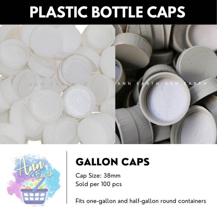 100pcs Gallon Caps with Styro Liner (Takip ng Galon) 38mm Plastic Caps ...