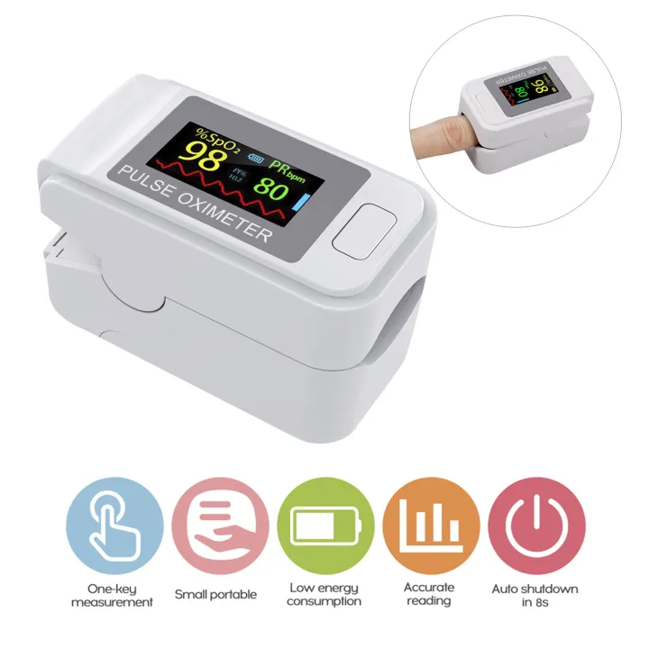 Konnwei Digital Fingertip Pulse Oximeter Blood Oxygen Sensor Saturation TFT Mini SpO2 Monitor ...