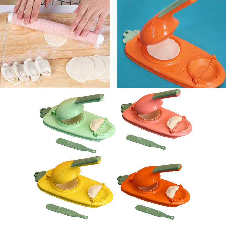 2 IN 1 High Quality Manual Dumpling Maker Dumpling Skin Press Dough ...