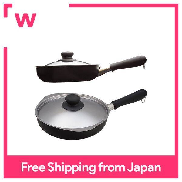 [SORI YANAGI] Non Stick Cast Iron Frying Pan with Lid IH | Skillet ...