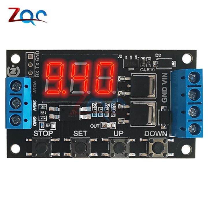 DC 5V -30V MOS Trigger Cycle Timer Delay Board Timer Switch Turn On/Off ...
