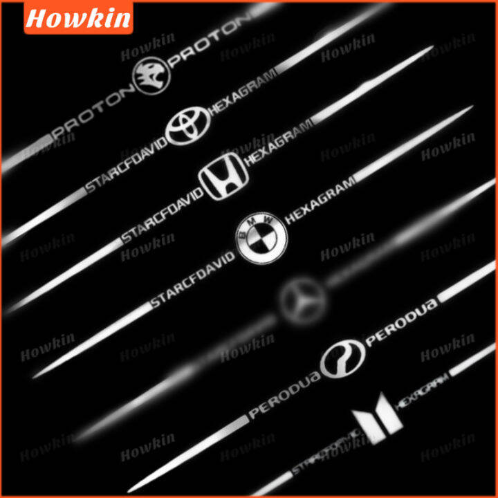 1PC white Reflective Car Decoration Laser Stickers Car Door Body ...