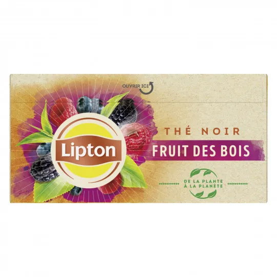 LIPTON forest fruit tea the box of 25 sachets - 40g exp August 2022 ...