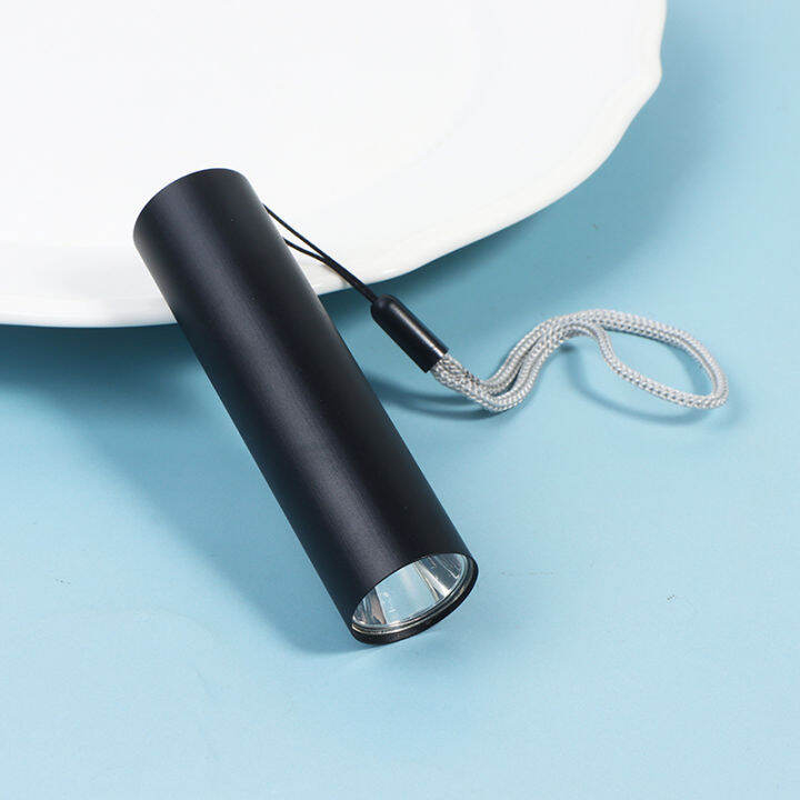 cherrya Rechargable Mini LED Flashlight 3 Lighting Modes Glare Long ...