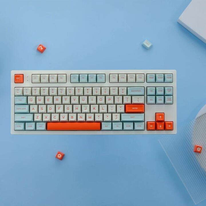172 Keys/set Aifei ABS Double Shot Keycaps SA Profile Key Caps Salmon ...