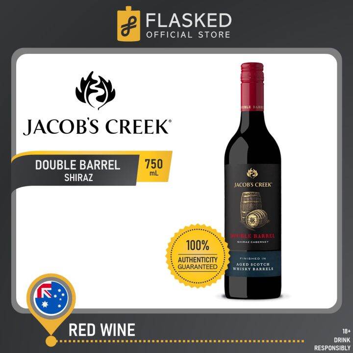 Jacob's Creek Double Barrel Shiraz Wine 750mL | Lazada PH