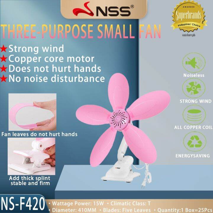 NSS Portable Clip fan 5 Blades blends Durable Clip fan for home office ...