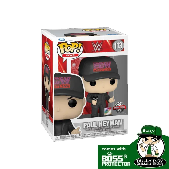 POP! WWE: Paul Heyman (SE) 113 With Boss Protector [Sold By Bully Boy ...