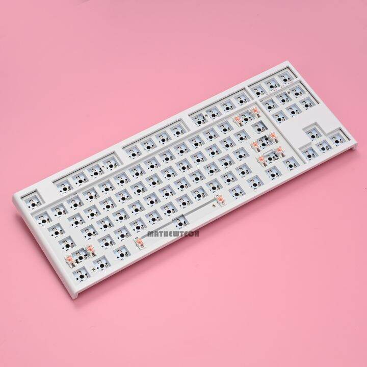 MATHEW TECH MT87 Keyboard Mechanical Kit TKL RGB Hotswap Bluetooth ...