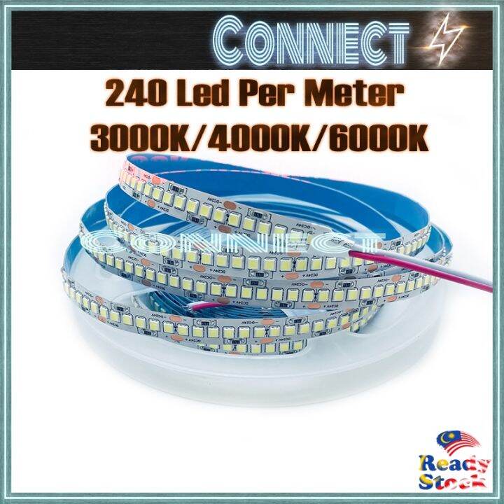 12V Led Strip Light Extreme Brightness 240 Leds Per Meter 3000K/4000K ...