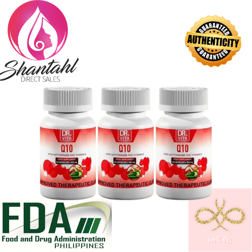 Dr. Vita Q10 with Nattokinase and Vitamin E 500mg 30 capsules (3 Bottles) | Lazada PH