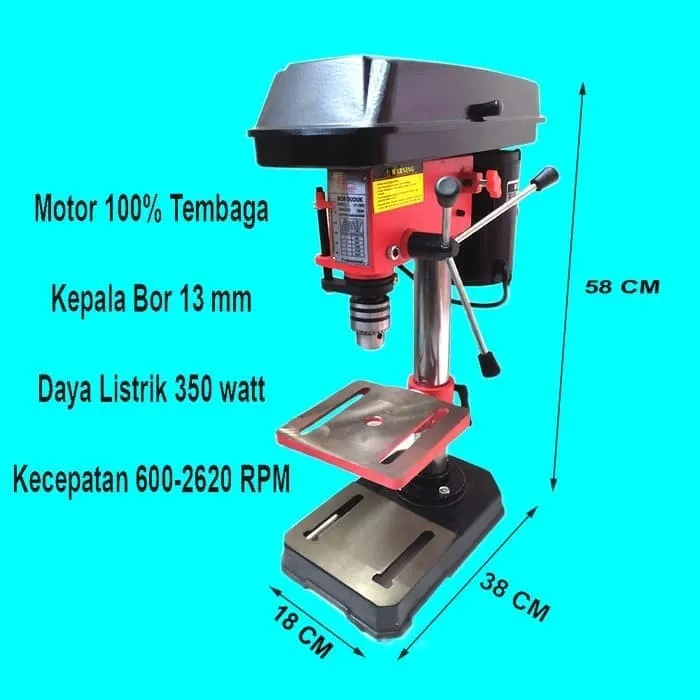 Mesin Bor duduk Listrik 13 mm bench drill 13mm Motoran Full Tembaga | Lazada Indonesia