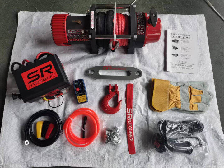 SR Winch 6000lbs 12volts (SYNTHETIC ROPE) | Lazada PH