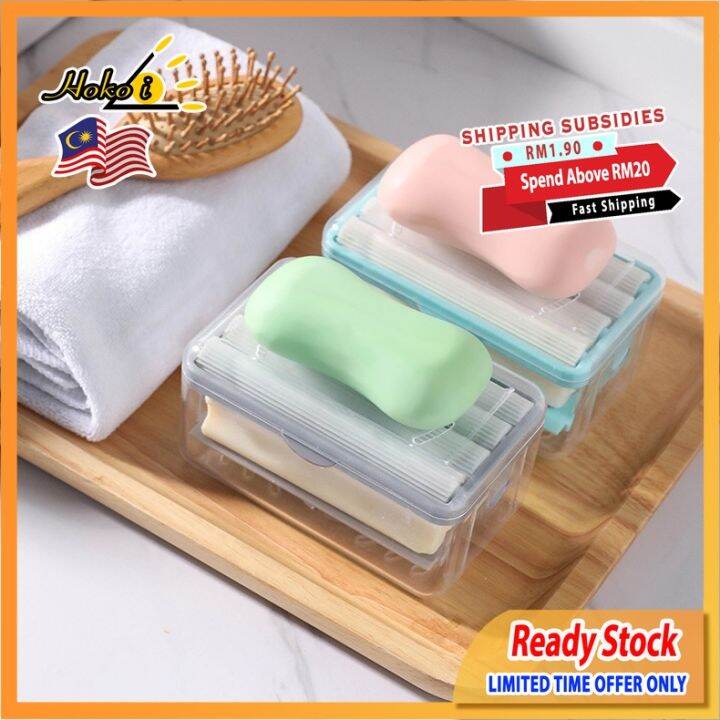 Anti-slip Laundry Soap Box Hand Rub Free Clothes Wash Storage Box ...