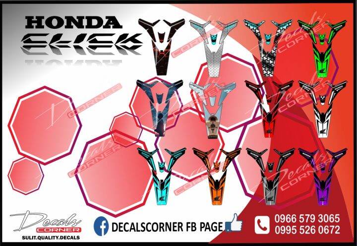 Honda Click V2 Inner decals | Lazada PH
